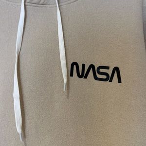 SHEIN | Sweaters | Men Nasa Xxl Khaki Hoodie | Poshmark